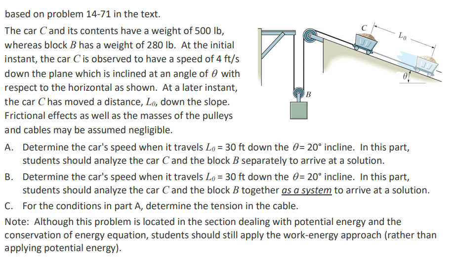 Solved based on problem 14-71 ﻿in the text.The car C ﻿and | Chegg.com