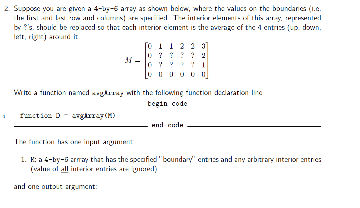 Solved Hello the problem is in MATLAB language. The answer | Chegg.com