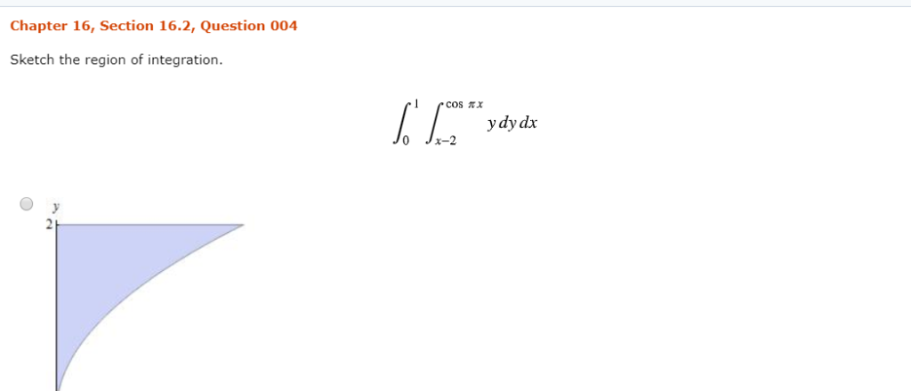 Solved Chapter 16, Section 16.2, Question 004 Sketch the | Chegg.com