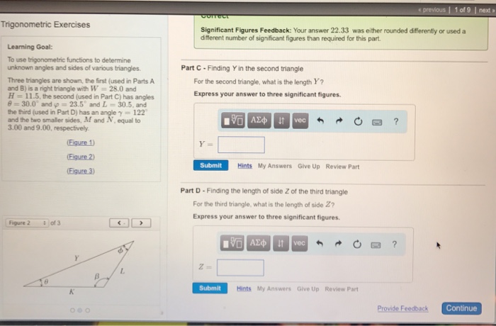 Solved To use trigonometric functions to determine unknown | Chegg.com