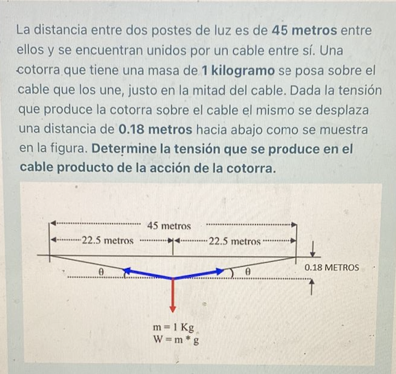 Solved The distance between two light poles is 45 meters | Chegg.com