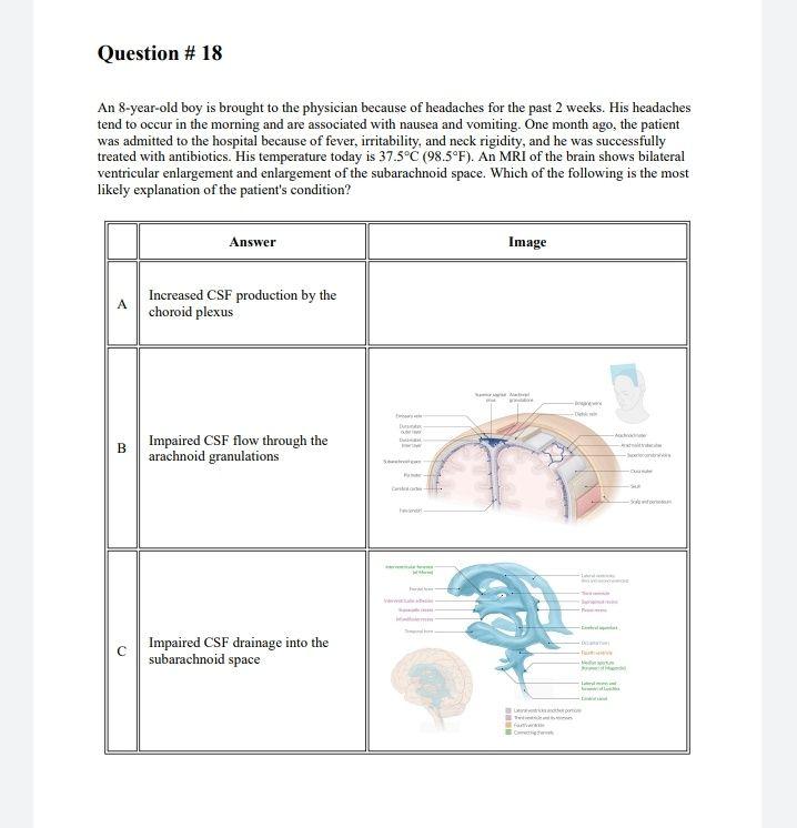 Solved Question #18 An 8-year-old boy is brought to the | Chegg.com