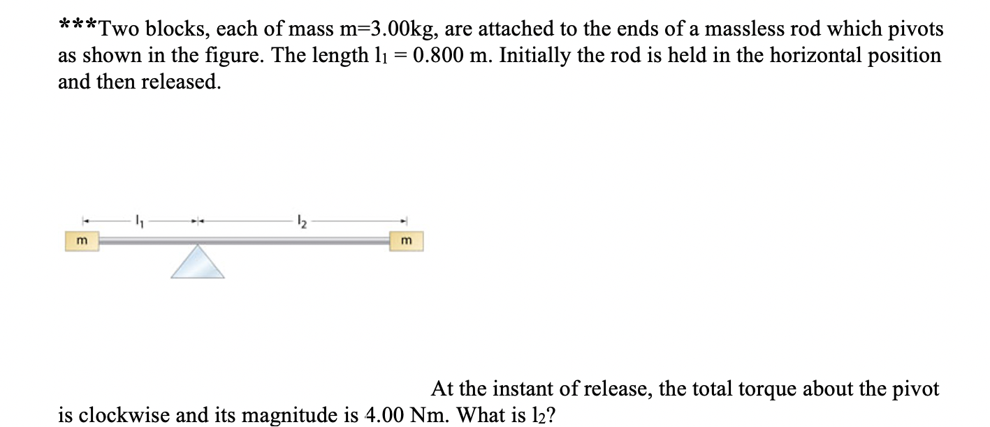 Solved ***Two blocks, each of mass m=3.00kg, are attached to | Chegg.com