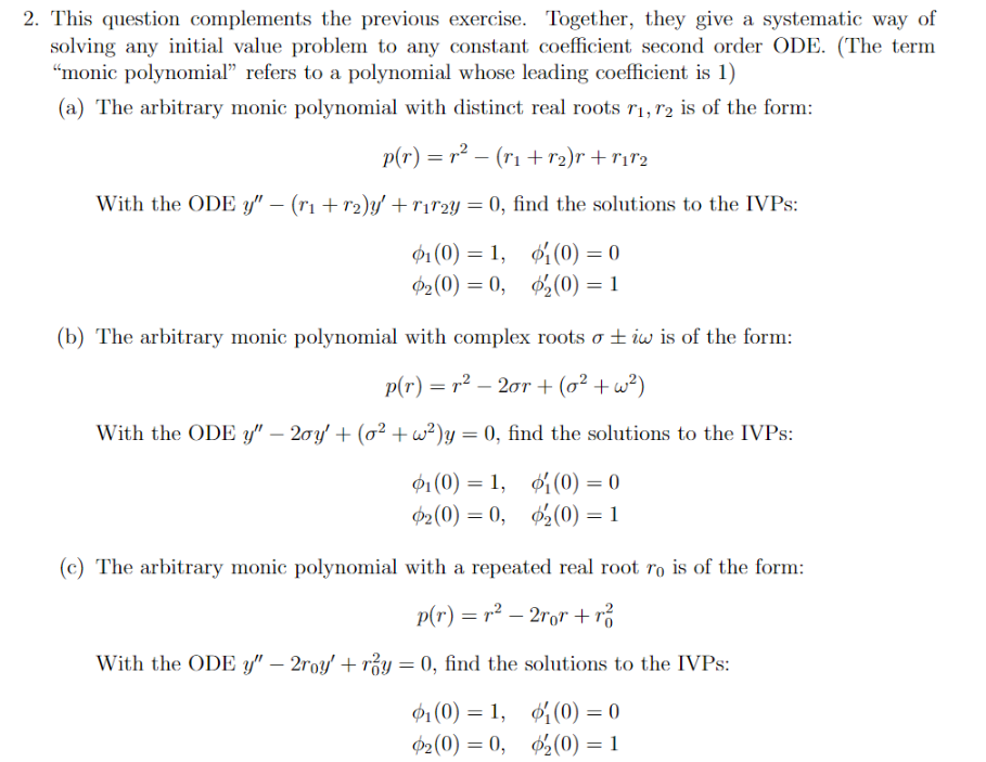Solved This question complements the previous exercise. | Chegg.com
