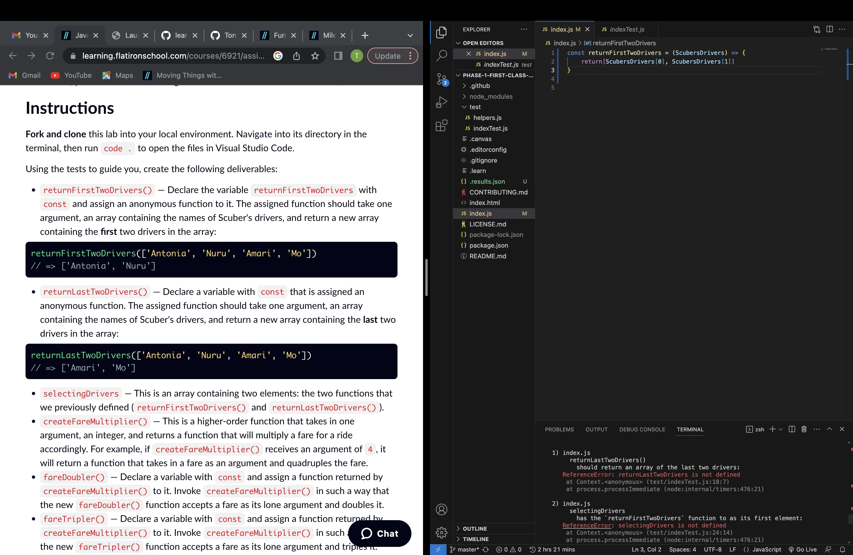 Solved Instructions Fork and clone this lab into your local | Chegg.com