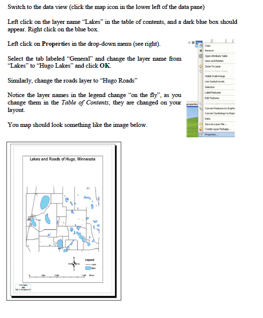 Starting ArcGIS, adding data and creating your first | Chegg.com