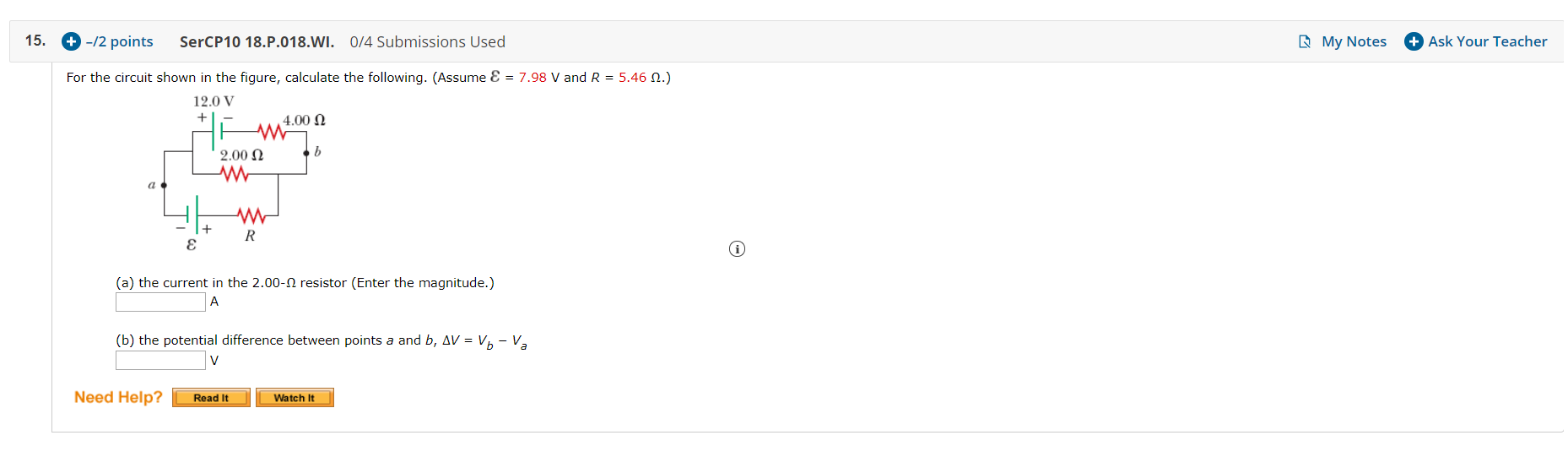 Solved 15 12 Points Sercp10 18 P 018 Wi 0 4 Submissions
