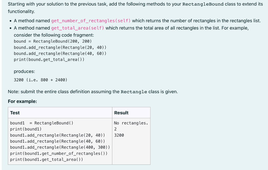 Solved Define a class named Rectang le which represents | Chegg.com