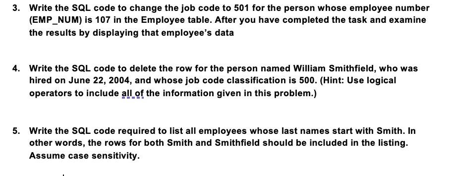 Solved CREATE TABLE ASSIGNMENT ( ASSIGN_NUM | Chegg.com