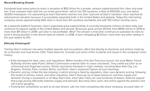 Solved Uber’s numerous legal and ethical issues demonstrated | Chegg.com