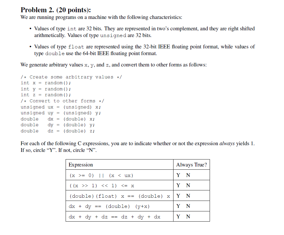 Solved Problem 2 20 Points We Are Running Programs On A Chegg