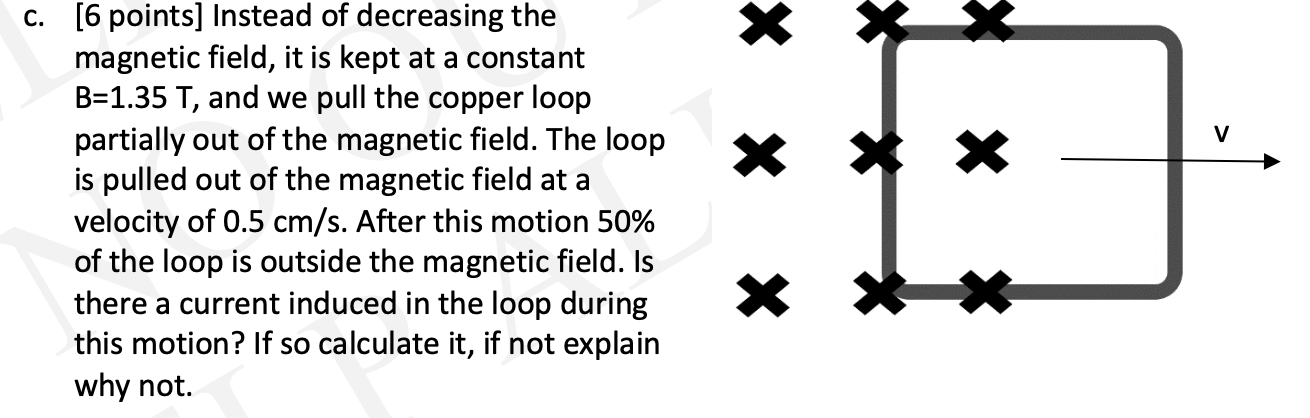 Solved * 8. A square copper loop with sides of 25.0 cm is | Chegg.com