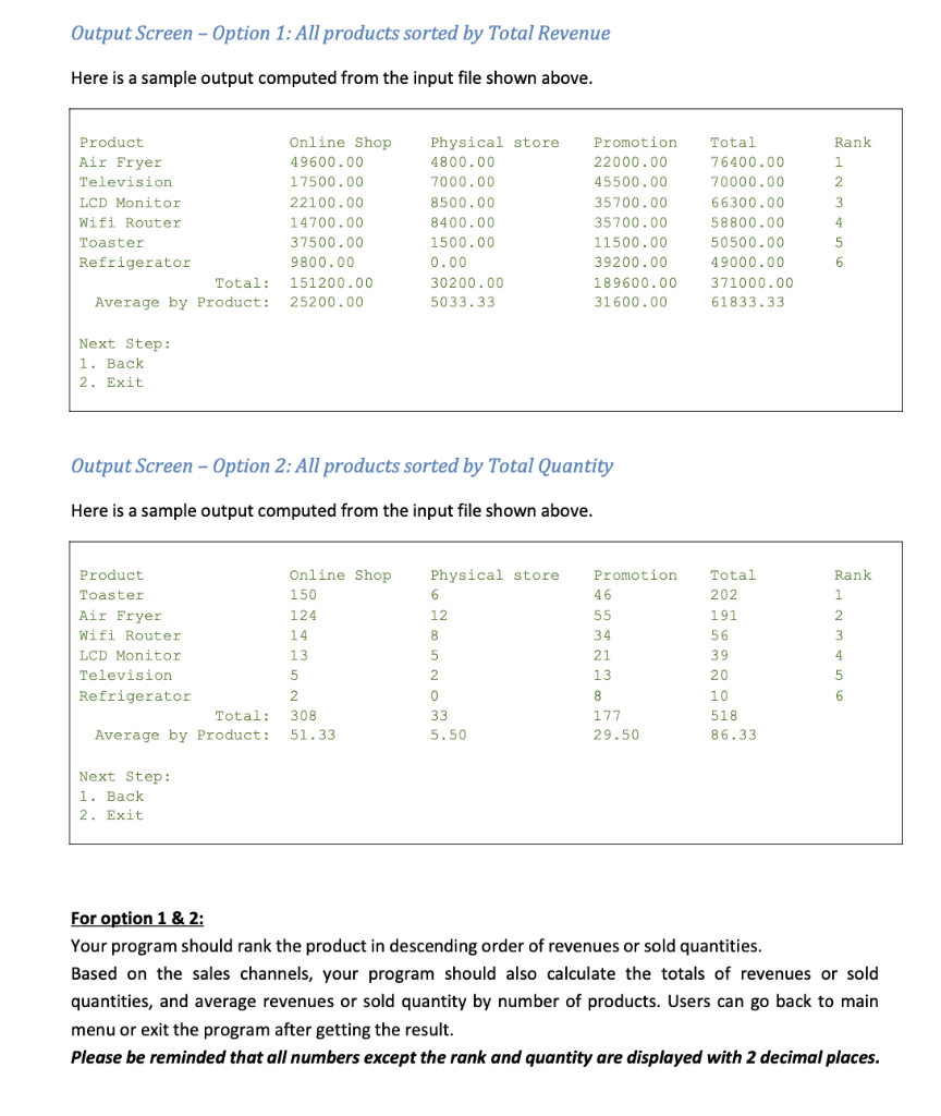 Solved Input File The input file format will be similar to | Chegg.com