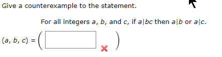 Solved Give a counterexample to the statement. For all | Chegg.com