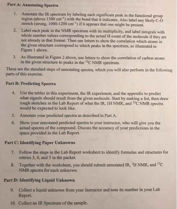 Solved Part A: Annotating Spectra 1. Annotate the IR | Chegg.com