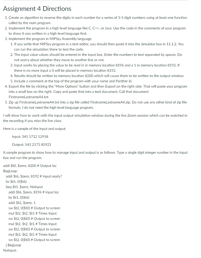 Solved Assignment 4 directionscreate An Algorithm To 4768