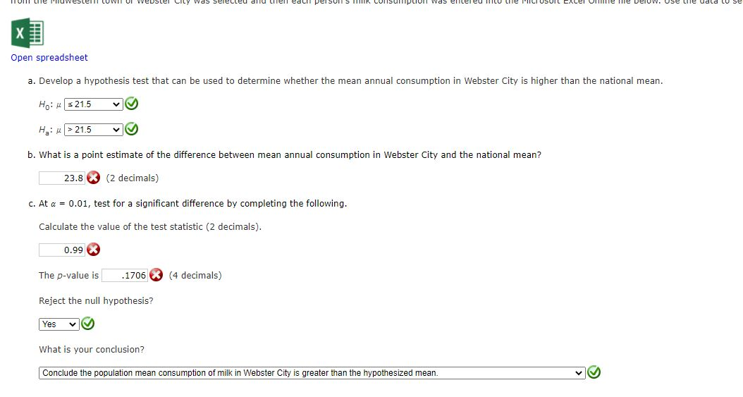 Solved TOM LITE х Open spreadsheet a. Develop a hypothesis | Chegg.com
