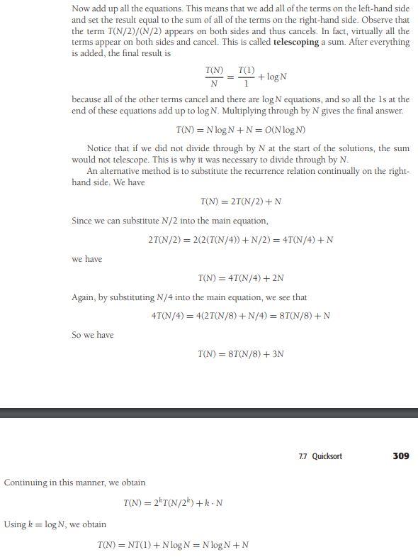 Solved Data Structures in C++ Given the recurrence | Chegg.com