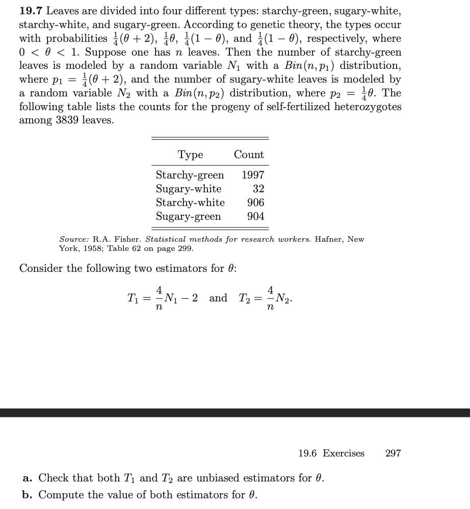 Solved 19.7 Leaves are divided into four different types: | Chegg.com