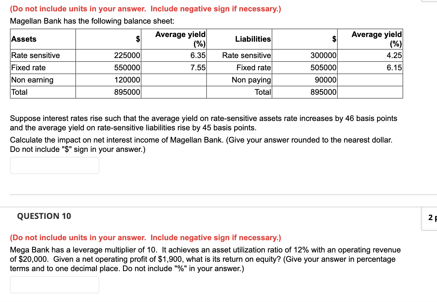 Solved (Do not include units in your answer. Include | Chegg.com