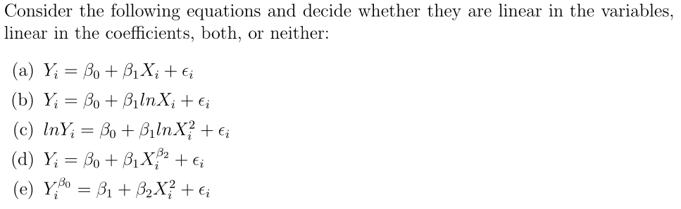 Solved Consider the following equations and decide whether | Chegg.com