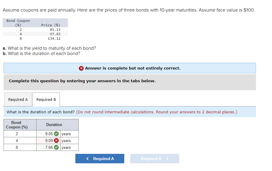 Solved Assume coupons are paid annually. Here are the prices | Chegg.com