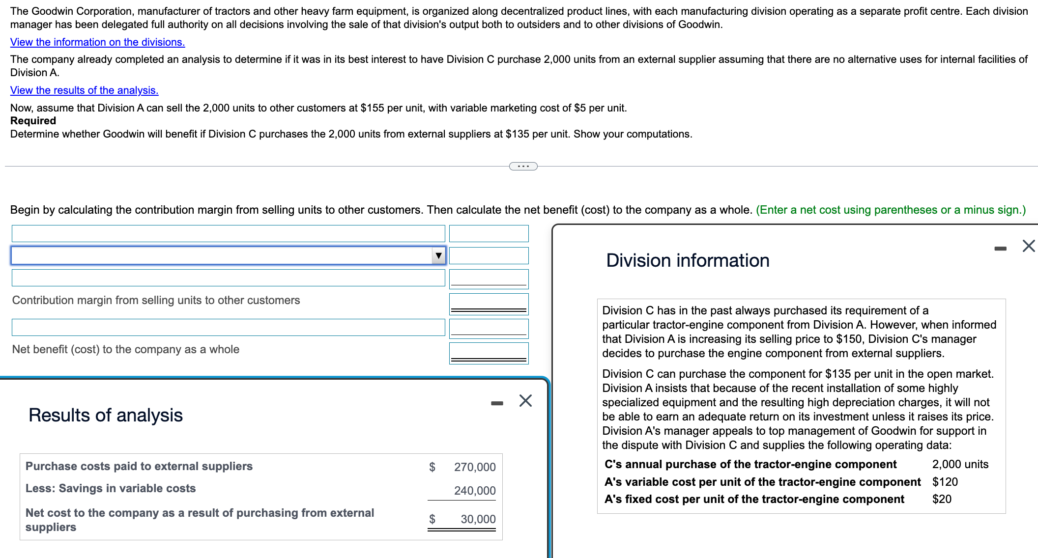 Solved manager has been delegated full authority on all | Chegg.com