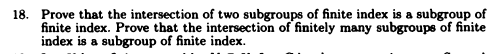 Solved 18. Prove that the intersection of two subgroups of | Chegg.com