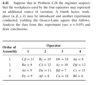 Solved 4.41 Suppose that in Problem 4.28 the engineer | Chegg.com