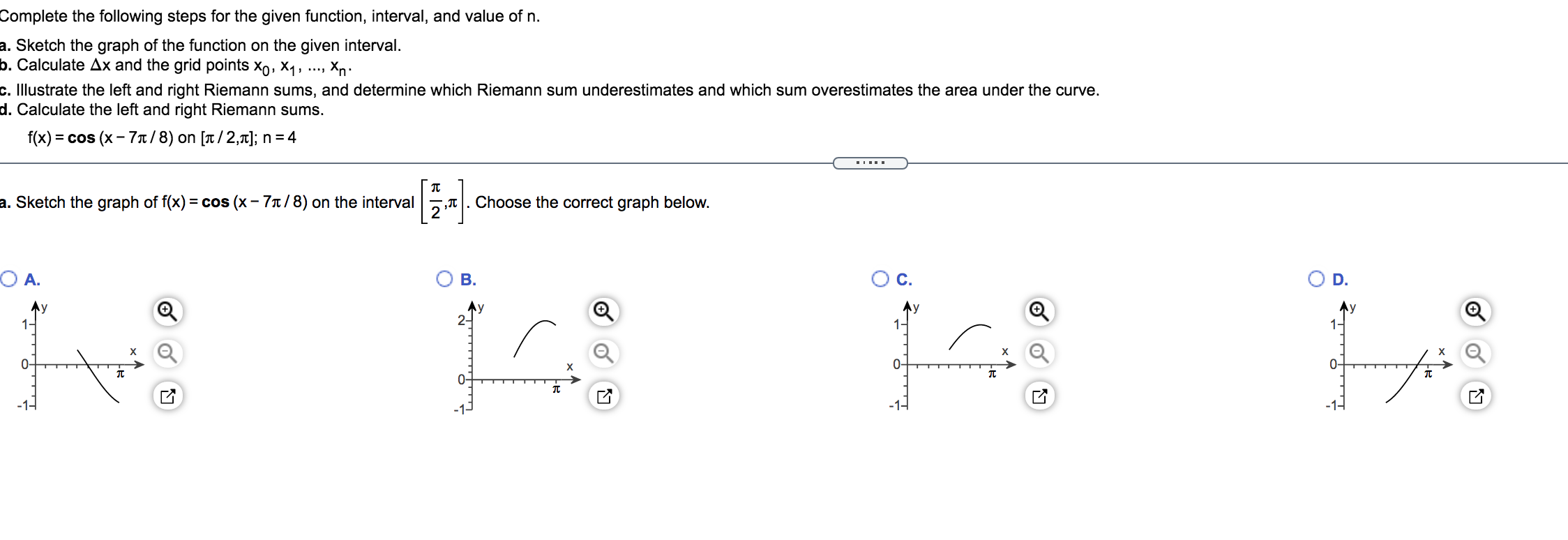 Solved Complete the following steps for the given function, | Chegg.com