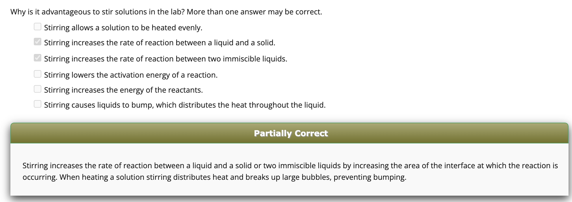 Solved I choose option B and C and it says partially | Chegg.com
