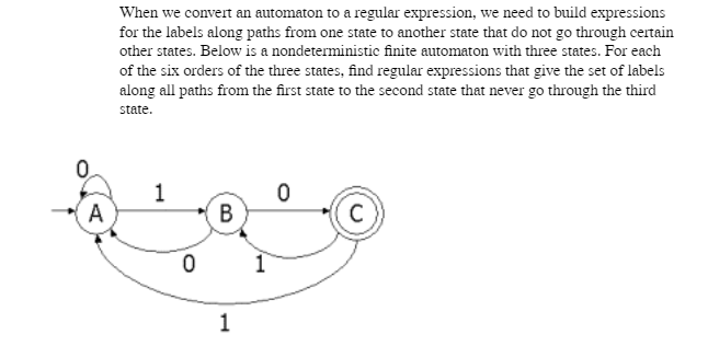 Solved When We Convert An Automaton To A Regular Expression