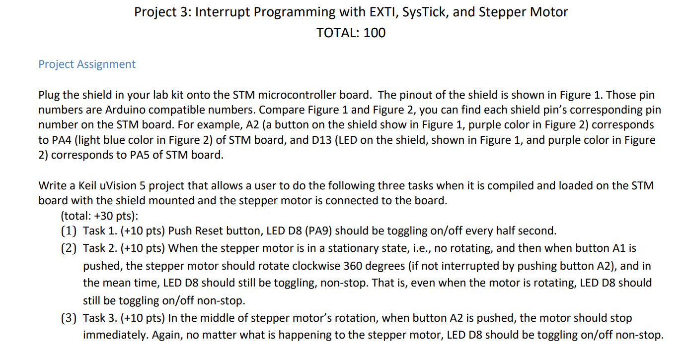 Solved Plug the shield in your lab kit onto the STM | Chegg.com
