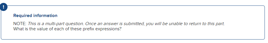 Solved Required information NOTE: This is a multi-part | Chegg.com