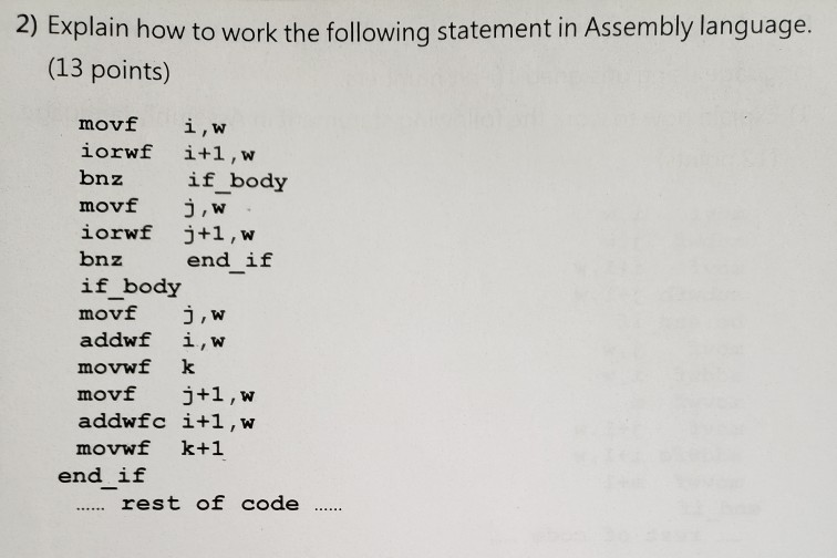 Solved 2) Explain how to work the following statement in | Chegg.com
