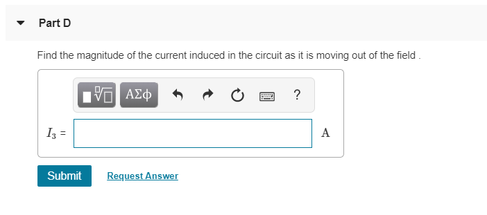 Solved Part B A rectangular circuit is moved at a constant | Chegg.com