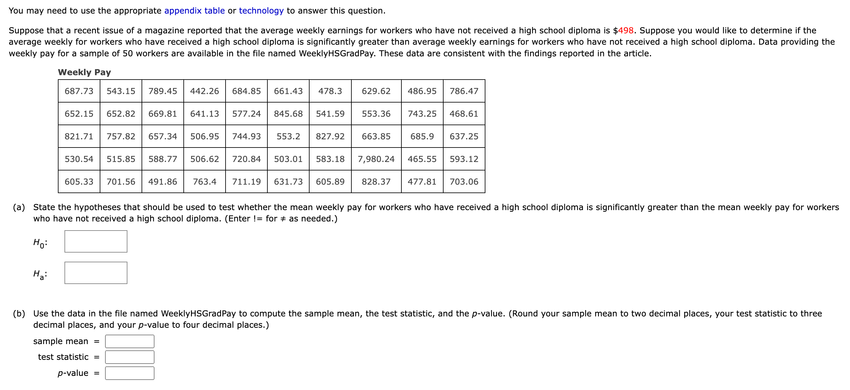 Solved You may need to use the appropriate appendix table or | Chegg.com