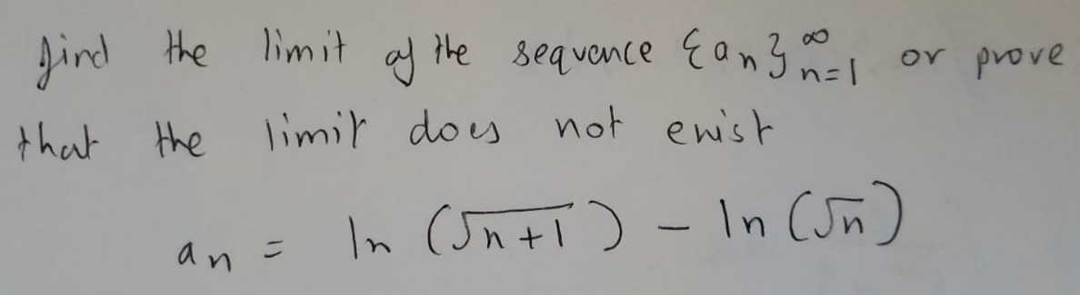 Solved or prove find the limit aft the sequence {anza that | Chegg.com