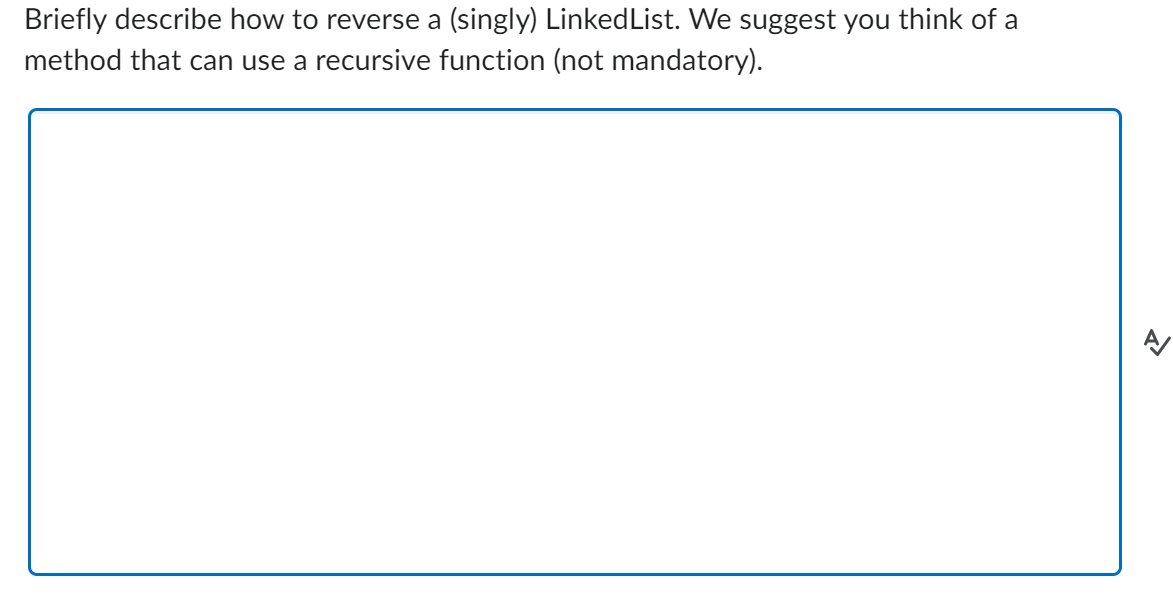 Solved Briefly describe how to reverse a (singly) | Chegg.com