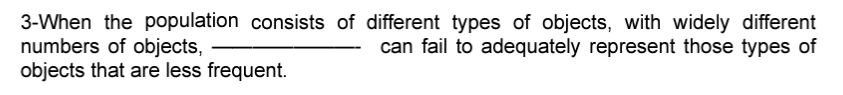 Solved 3-When the population consists of different types of | Chegg.com