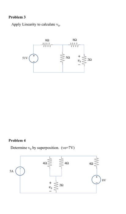 Solved Apply Linearity to calculate v_0. Determine v_0 by | Chegg.com