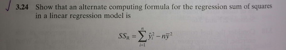 Solved 3.24 Show that an alternate computing formula for the | Chegg.com