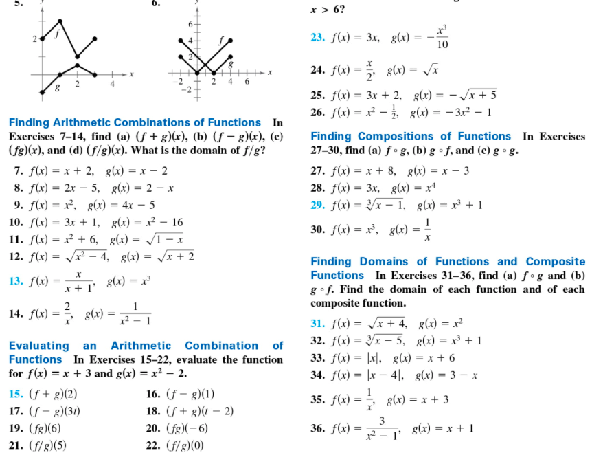Solved 5. r > 6? 23. f(x) = 3x, g(x) r 10 X = AX 2 4 6 | Chegg.com