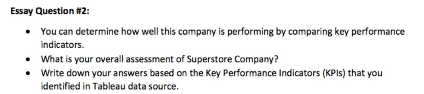 Solved Essay Question #2: You can determine how well this | Chegg.com