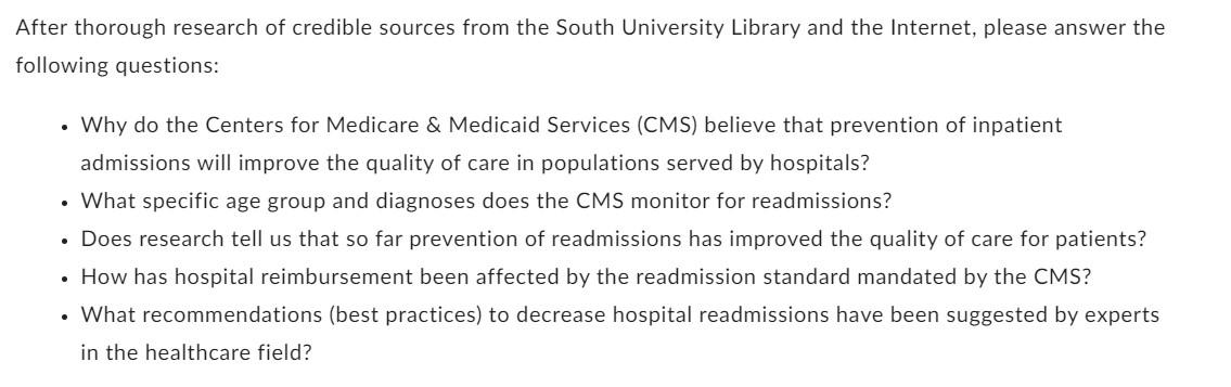 Solved After thorough research of credible sources from the | Chegg.com