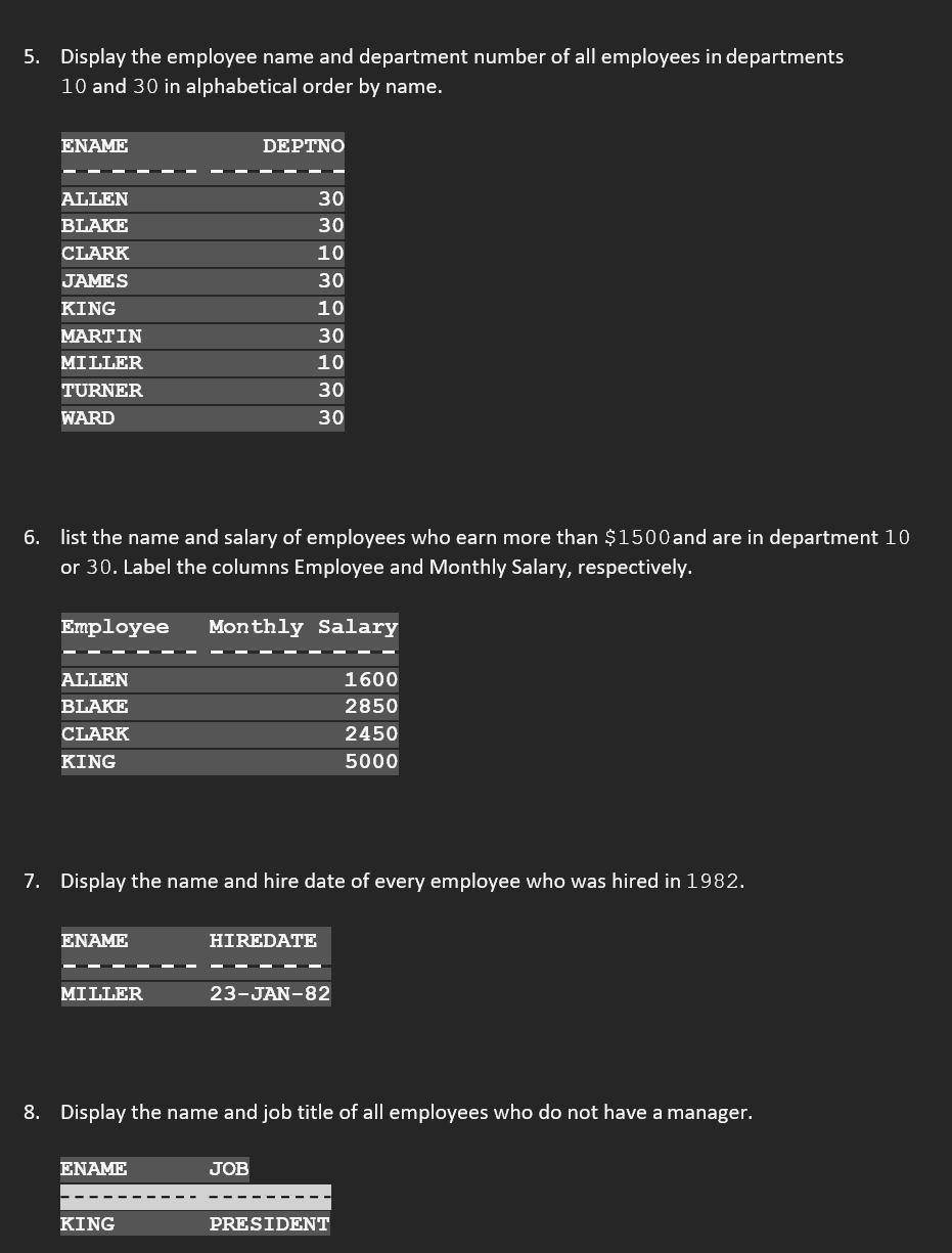 Solved 2 Create A Query To Display The Employee Name And