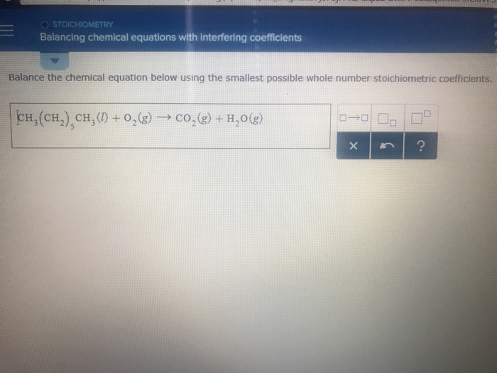 Solved Balancing chemical equations with interfering | Chegg.com