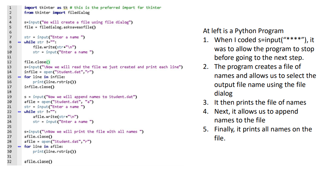Solved Write a Python Program that does the following 1. | Chegg.com