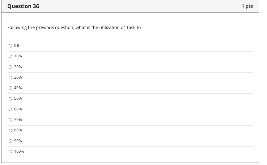 Solved Question 35 1 pts Suppose you have a three task | Chegg.com