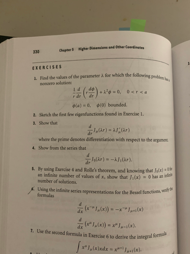 By using the result of exercise number 4, solve the | Chegg.com